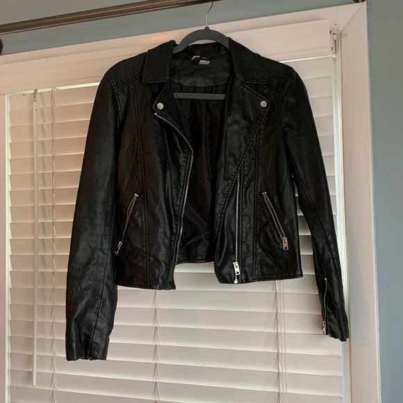 H&M | Jackets & Coats | Ham Leather Jacket | Poshmark